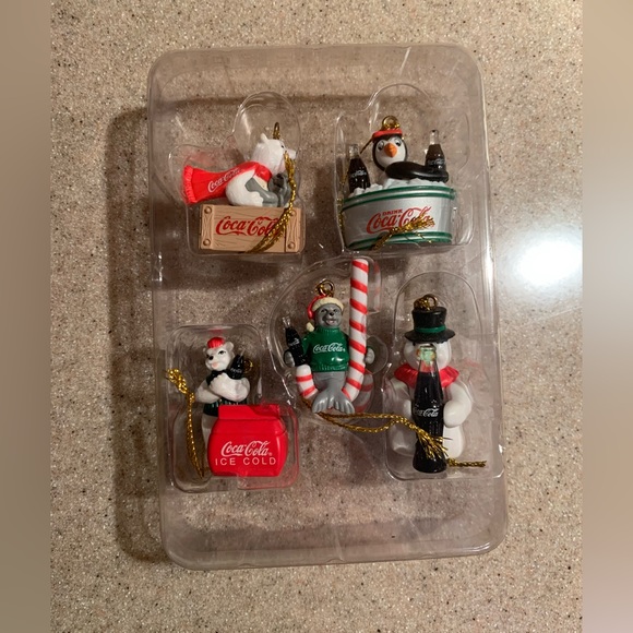 Coca Cola | Holiday | Coca Cola Trim A Tree Collection Seal Set Of Mini ...